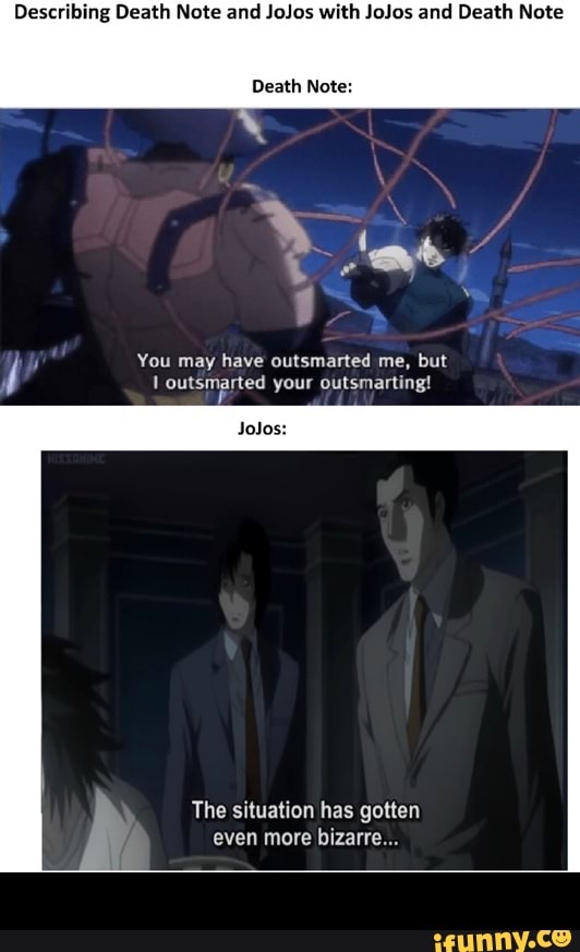 Ig Death Note and JoJos with JoJos and Death Note Death Note: y You may ...