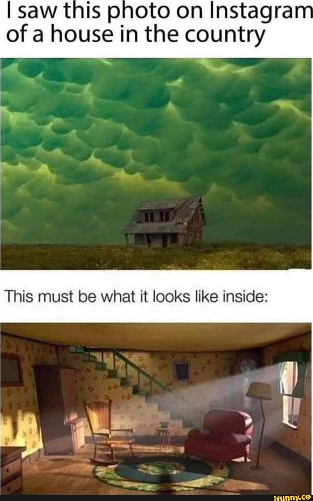 Saw photo on Instagram of a house in the country This must be what it ...