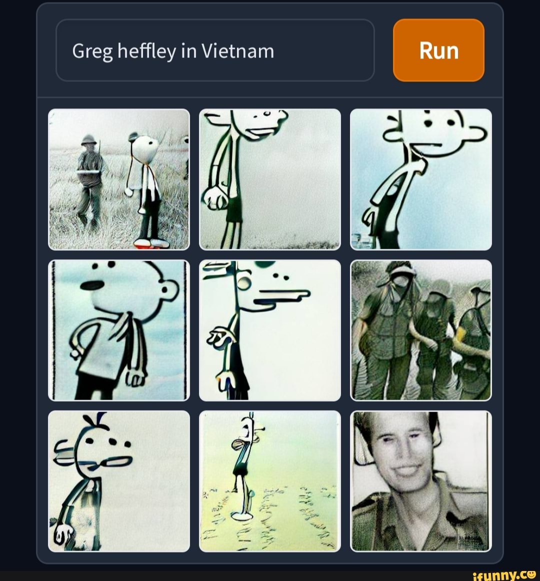 Greg heffley in Vietnam Run - iFunny