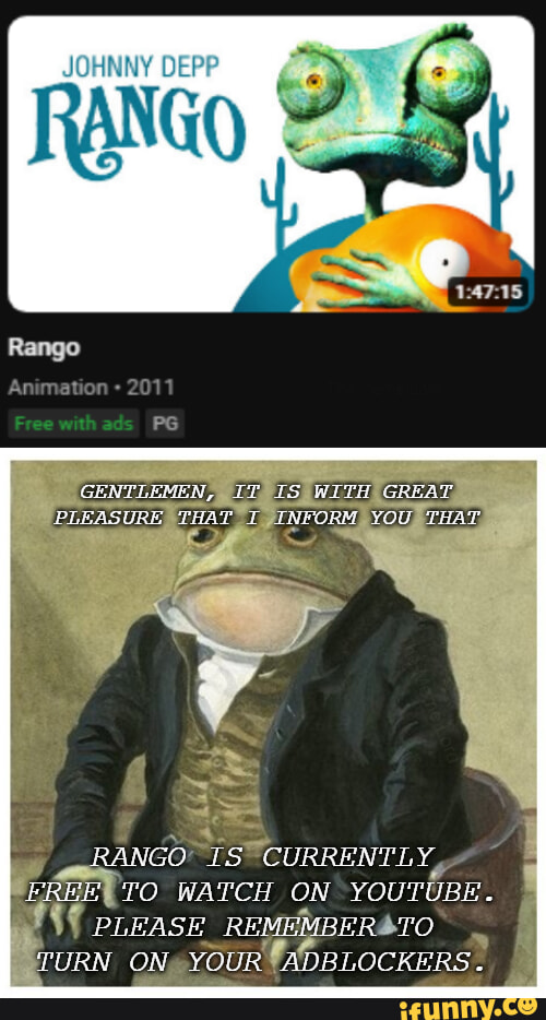 Rango memes. Best Collection of funny Rango pictures on iFunny