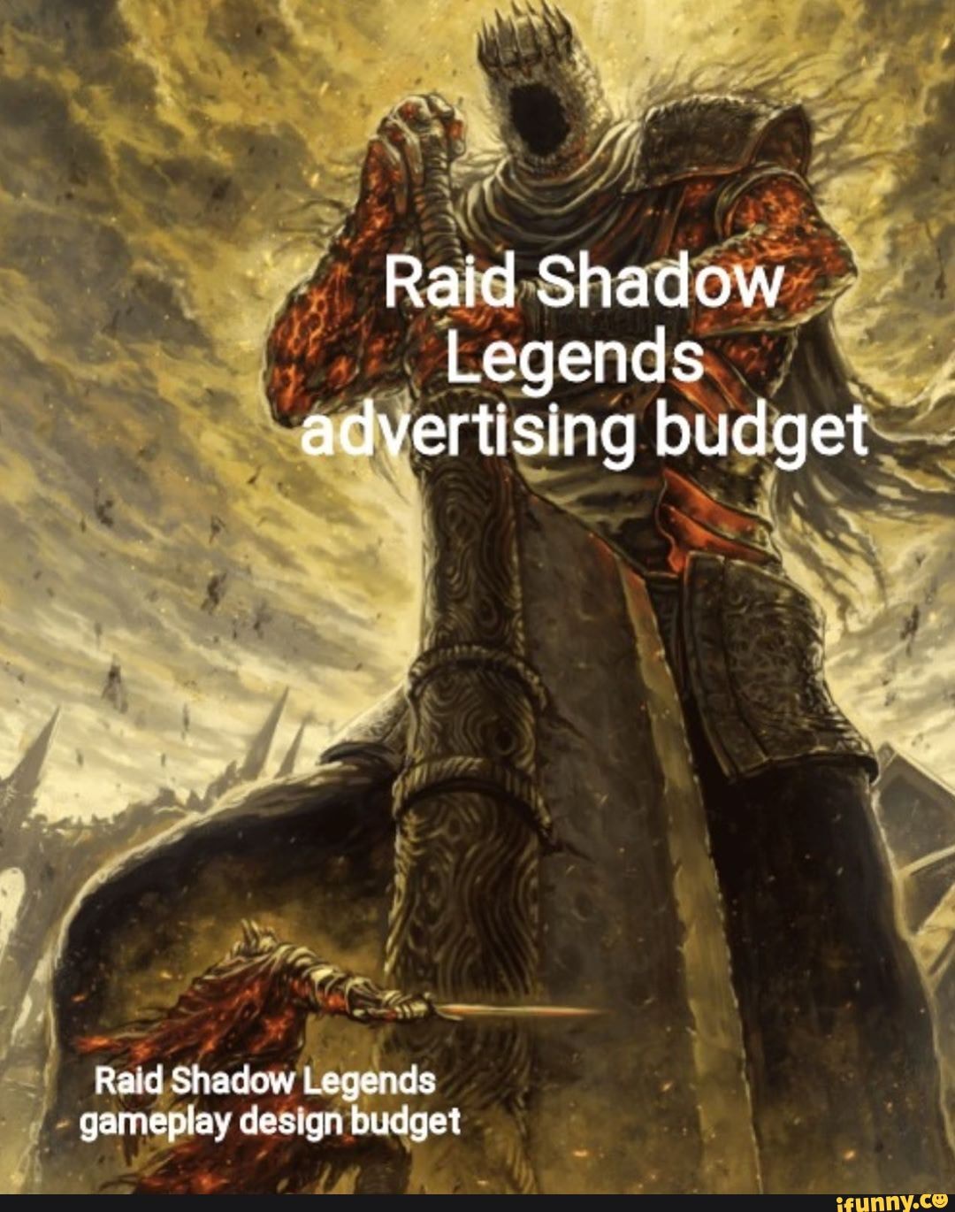 "Legends. " Wlertising budget Raid Shadow Leg - iFunny