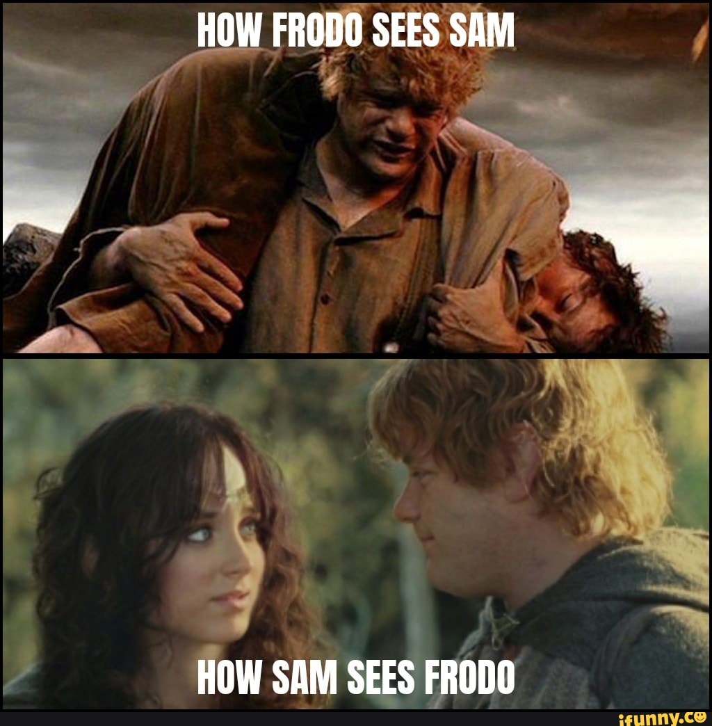 HOW FRODO SEES SAM HOW SAM SEES FRODO - iFunny