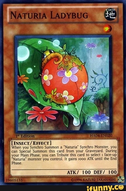 [insect/ EFect] When you Synchro Summon a *Naturia" Synchro Monster ...