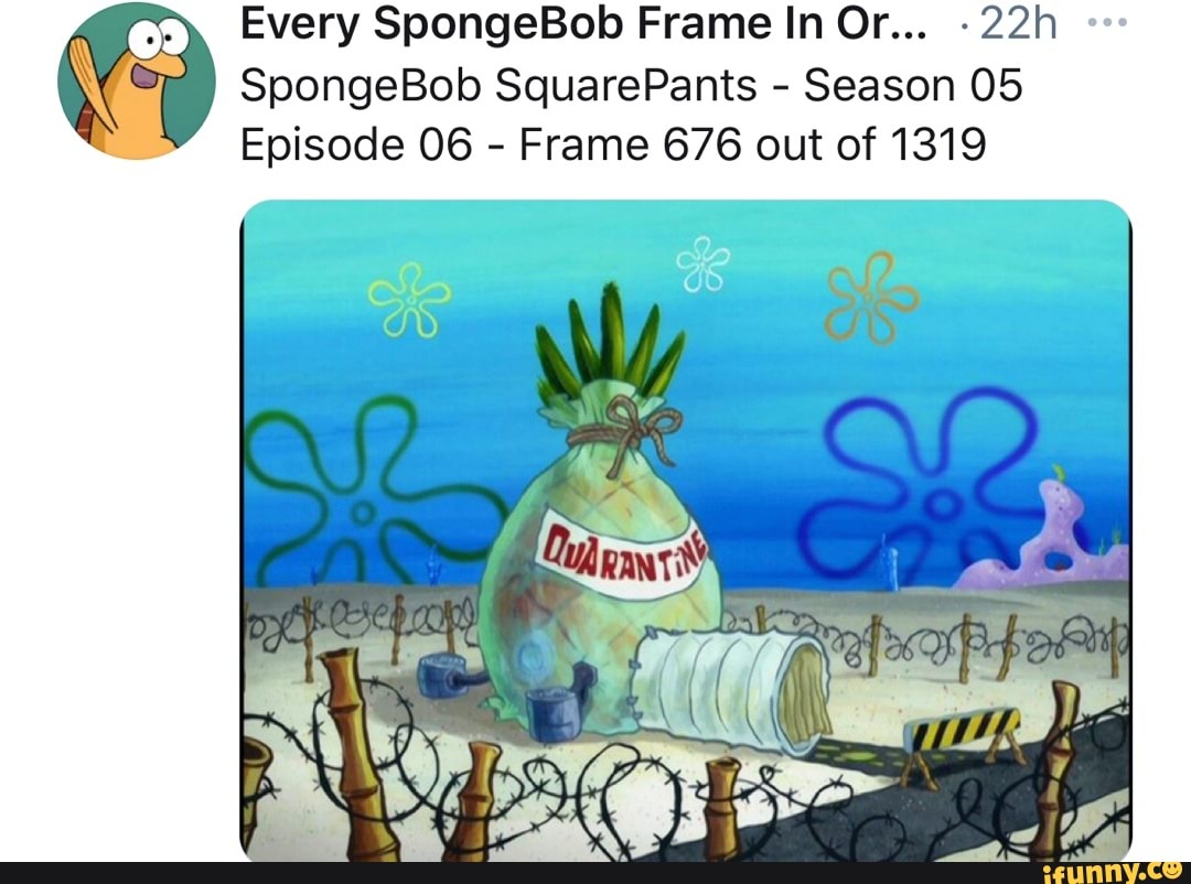Every SpongeBob Frame In Or... SpongeBob SquarePants - Season OS ...