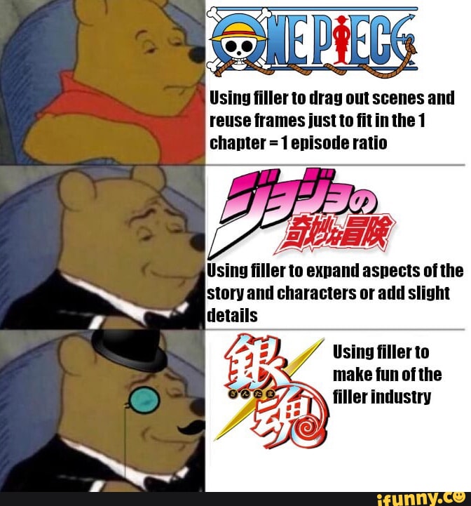 Using filler to drag out scenes and reuse frames just to fit in the 1 ...