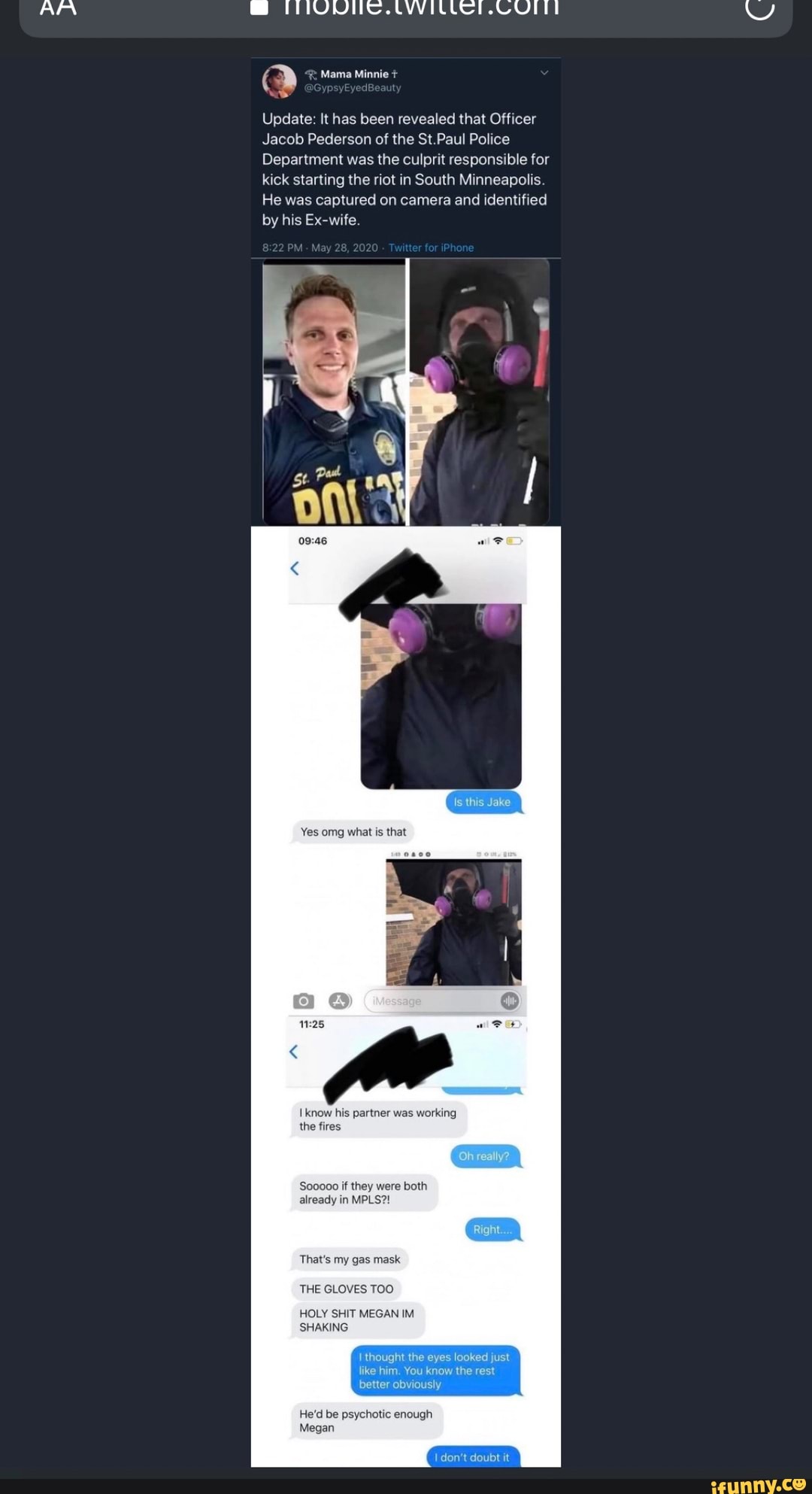 3 e Update: It has been revealed that Officer Jacob Pederson of the St ...