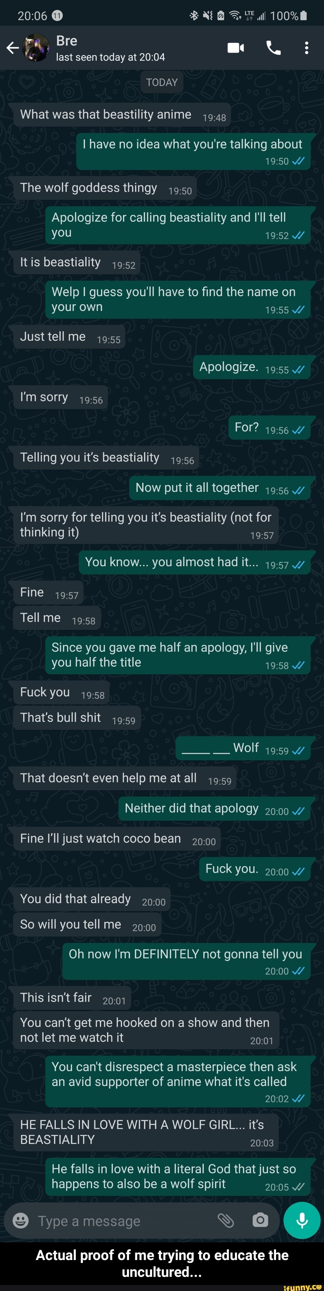 Beastility memes. Best Collection of funny Beastility pictures on iFunny