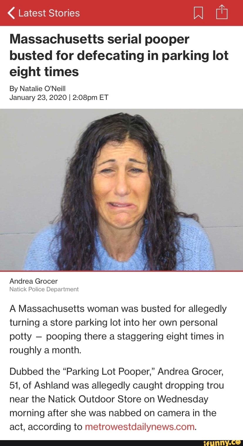 Massachusetts serial pooper busted for defecating in parking lot eight ...