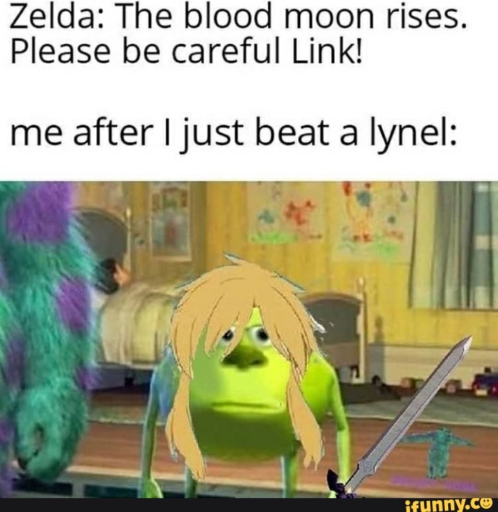 Zelda: The blood moon rises. Please be careful Link! me after I just ...