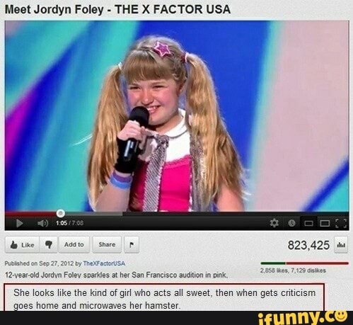 Meet Jordyn Foley - THE X FACTOR USA 823,425 '12-vear-old Jordyn Foley ...