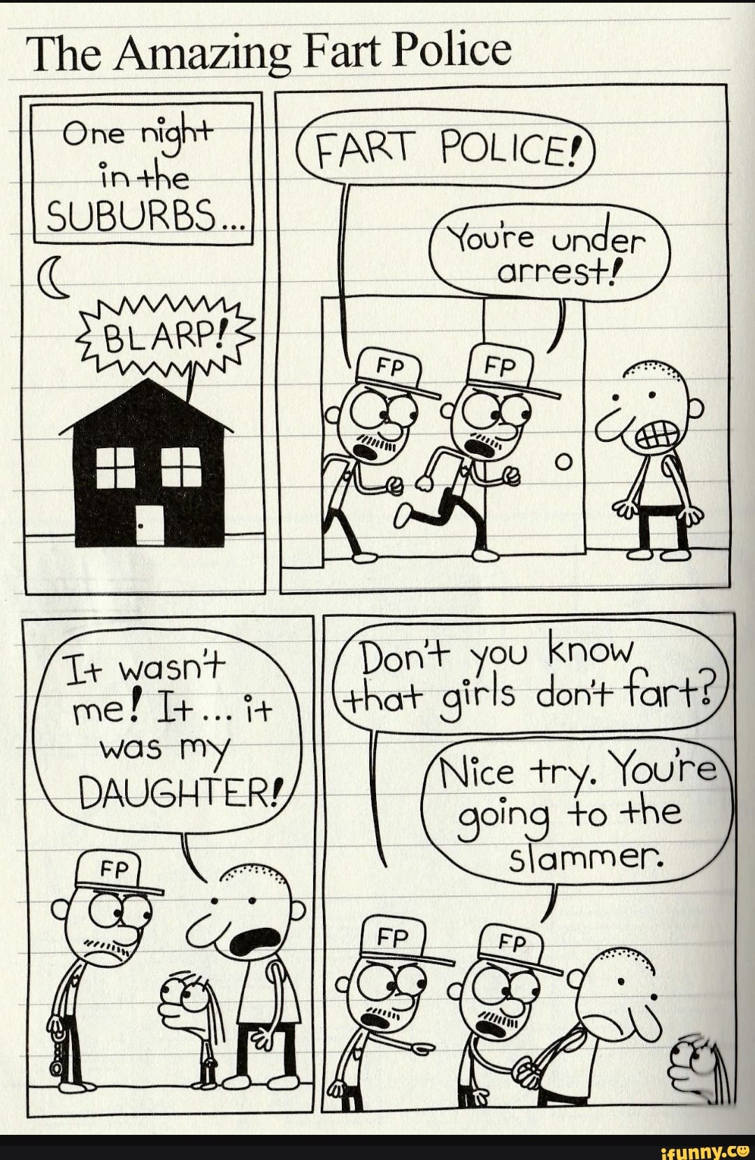 The Amazing Fart Police One night inthe SUBURBS... Dont you know +hat ...