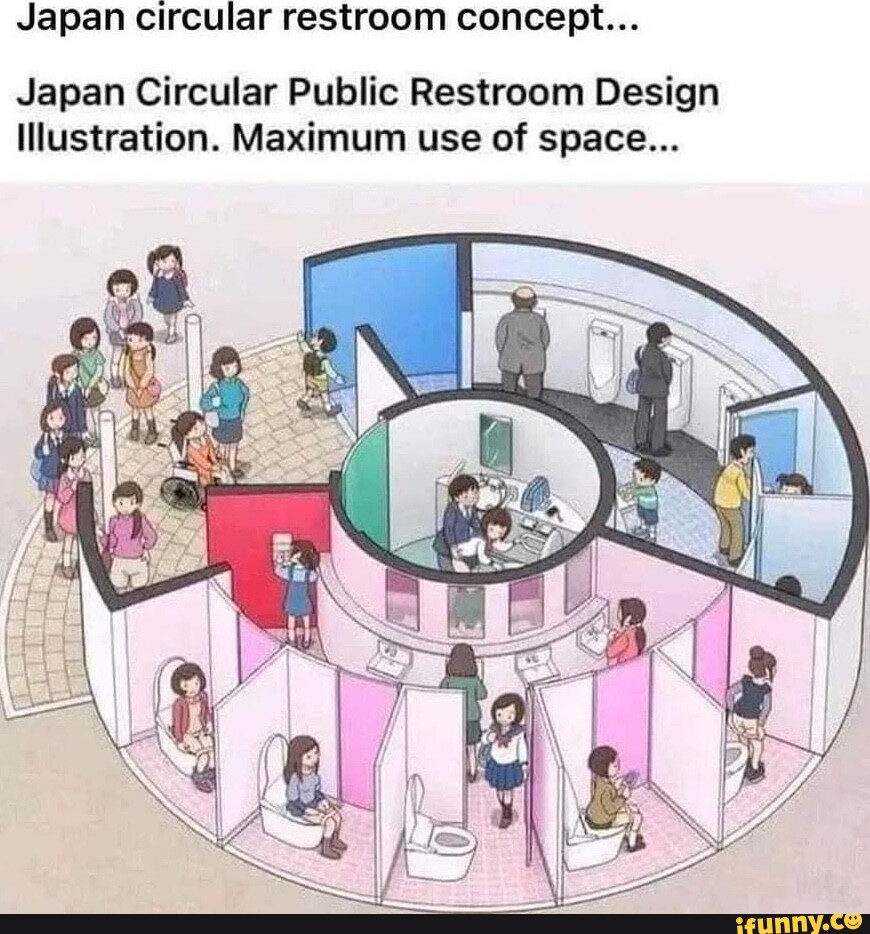 Japan circular restroom concept... Japan Circular Public Restroom ...