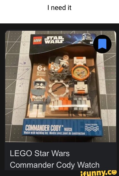 LEGO Star Wars Commander Cody Watch - iFunny