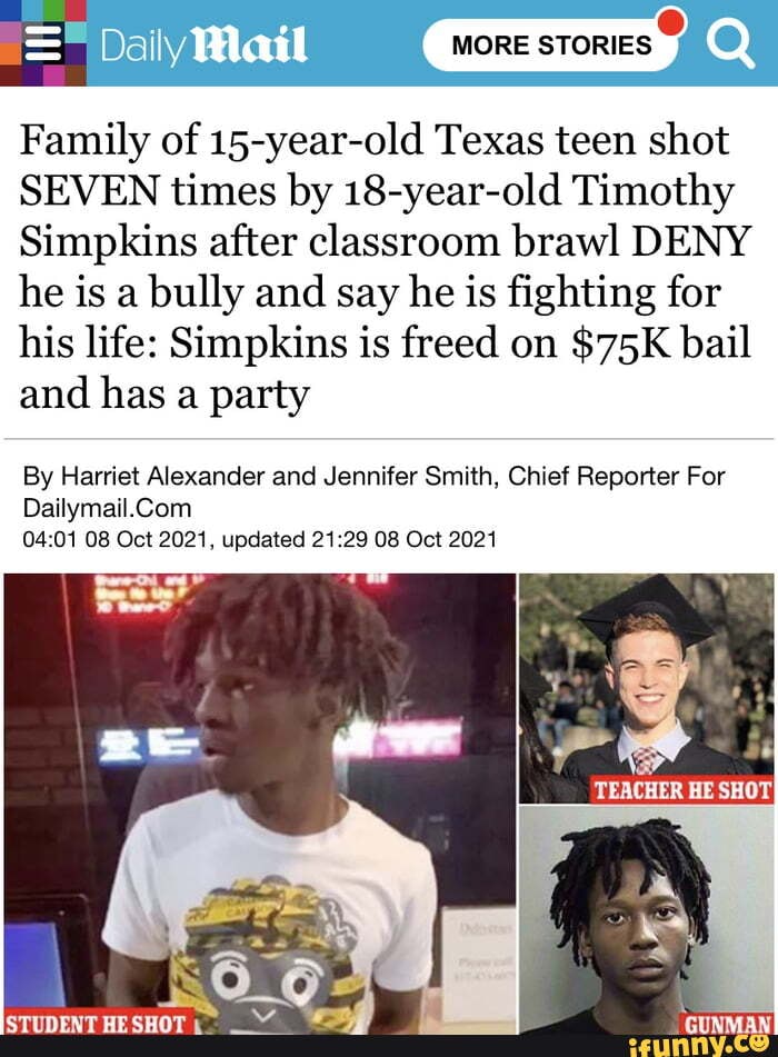 MORE STORIES Family of 15-year-old Texas teen shot SEVEN times by 18 ...