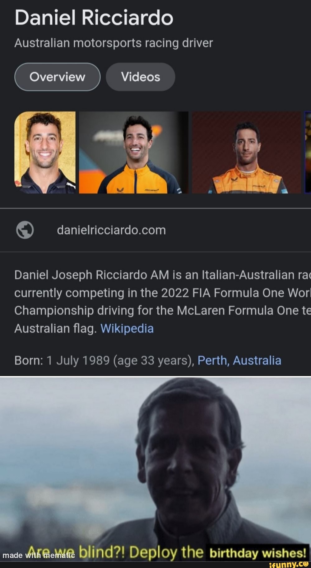 Daniel Ricciardo Australian motorsports racing driver Overview I Videos ...