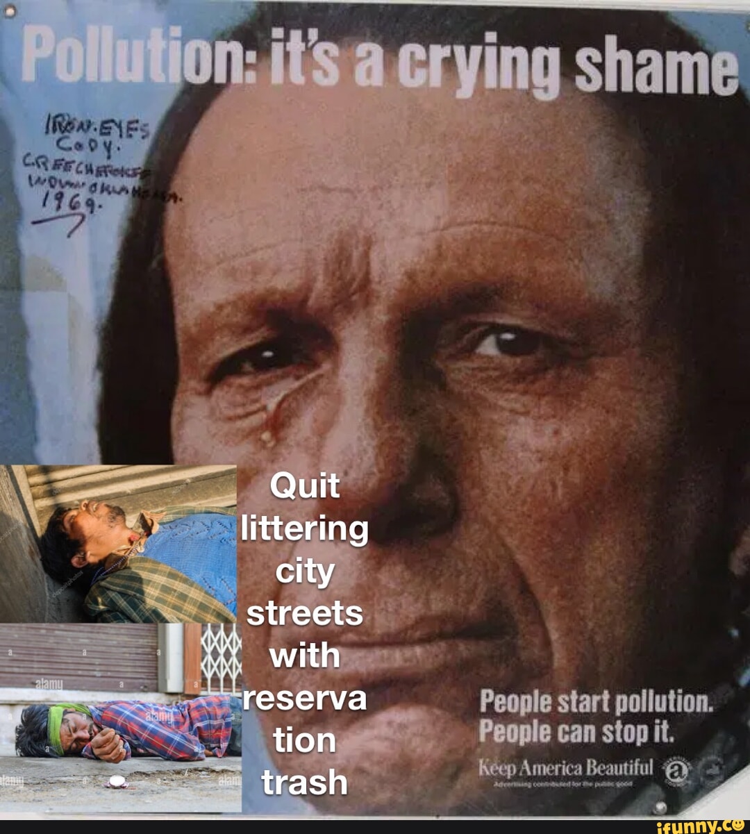 Quit littering city Streets with reserva tion trash People start ...