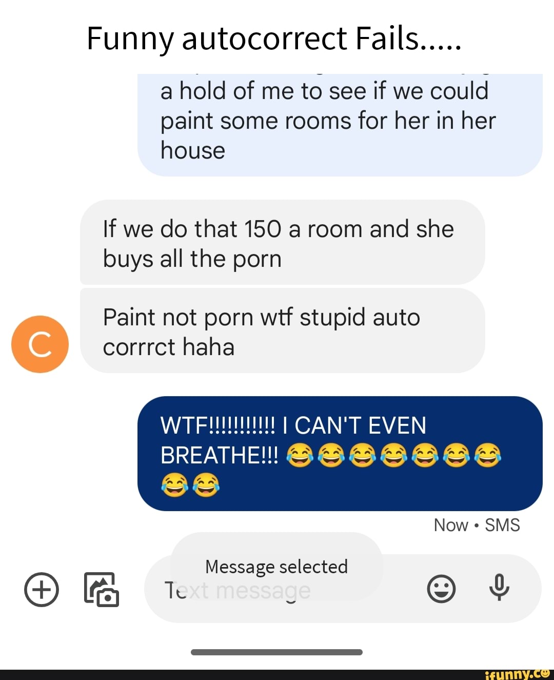 Funny Message Text Autocorrect Fails