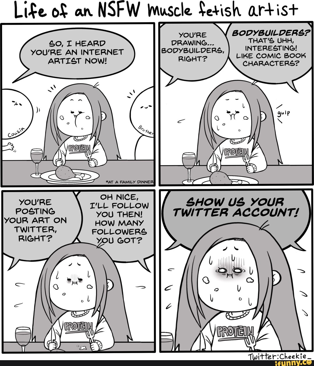 Life of an NSFW Muscle fetish artist 60, I HEARD YOU'RE AN INTERNET ...