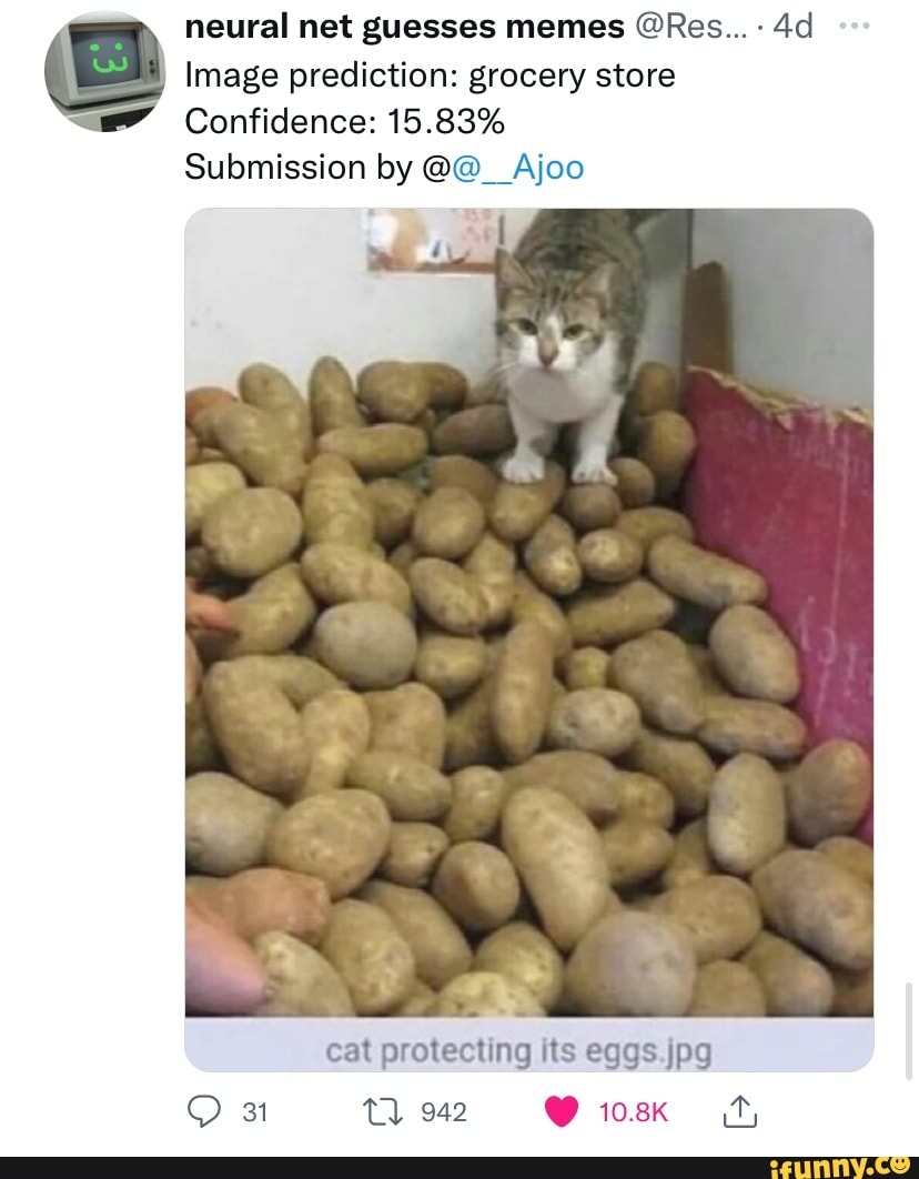 Neural net guesses memes @Res... - Image prediction: grocery store ...