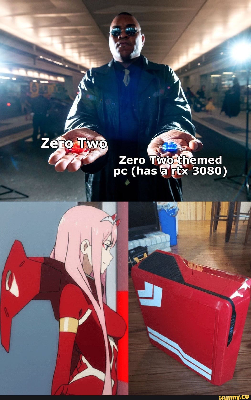 Zero Two Zero themed pc (has 'a ttx 3080) - iFunny