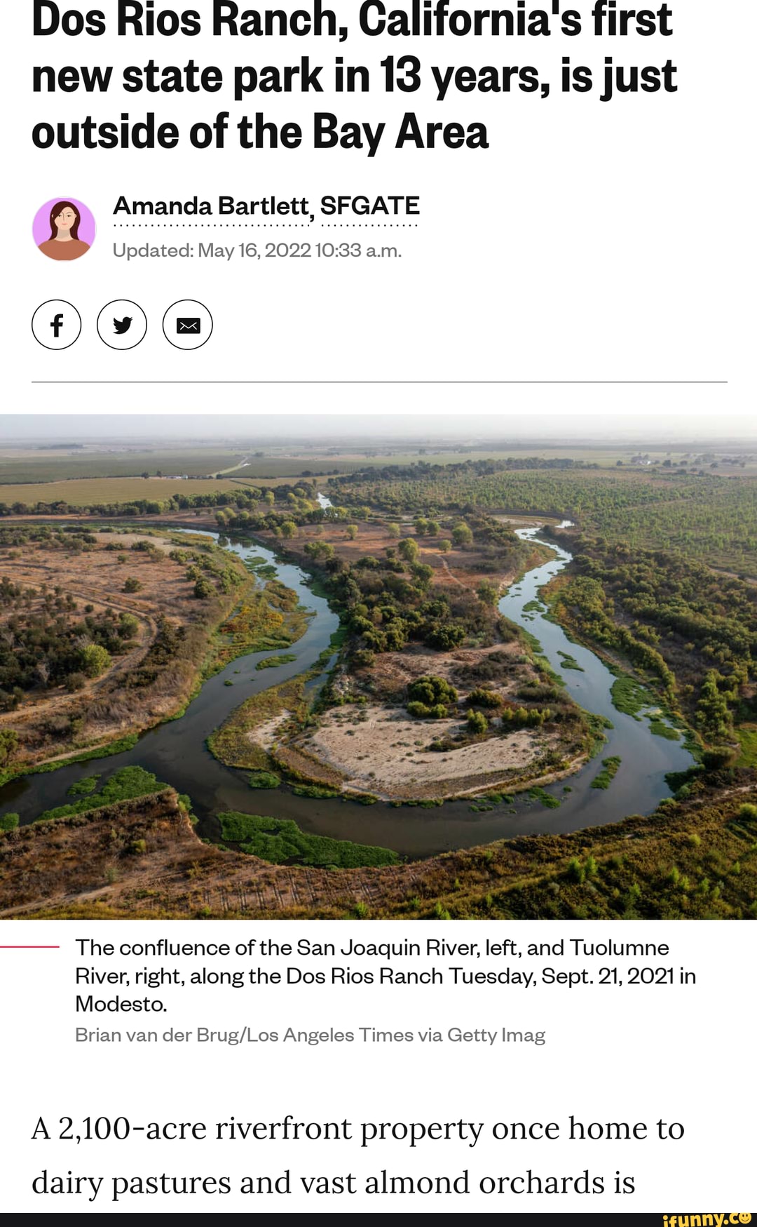 Dos Rios Ranch, Californias first new state park in 13 years, is just ...