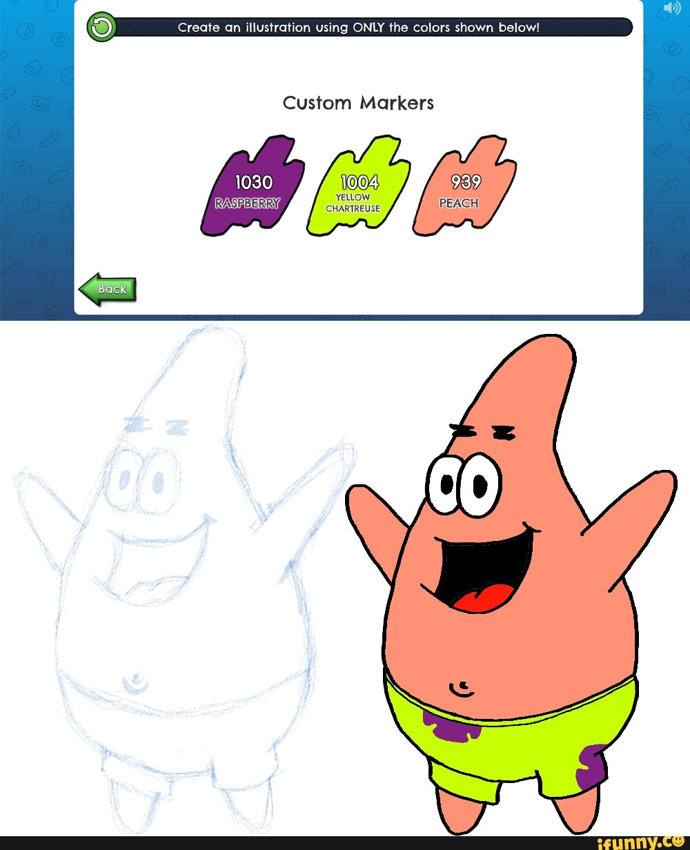 Create an illustration using ONLY the colors shown below! Custom ...