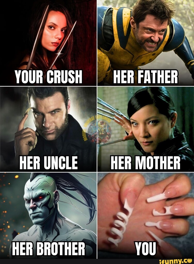YOUR CRUSH I HER FATHER ) [Ss HER UNCLE HER MOTHER ' \ I HER BROTHER ...