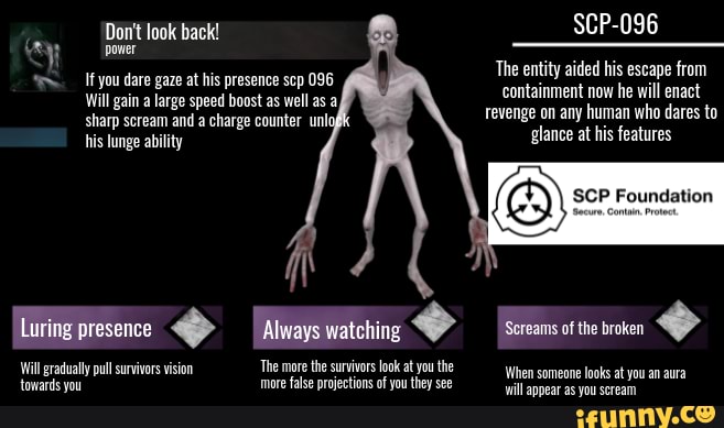 SCP-096 Don't power look back! The entity aided his escape from ...