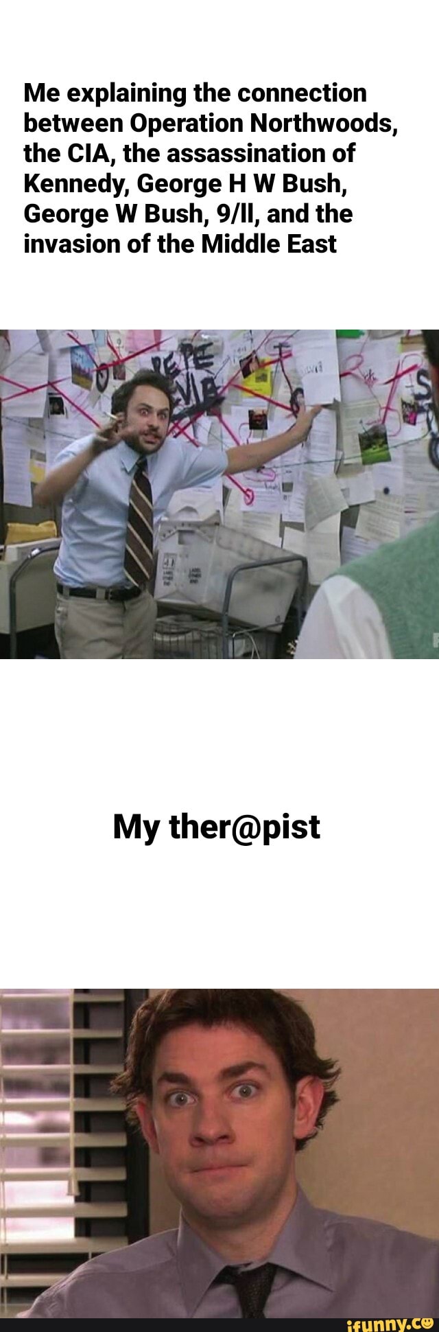 Me explaining the connection between Operation Northwoods, the CIA, the ...