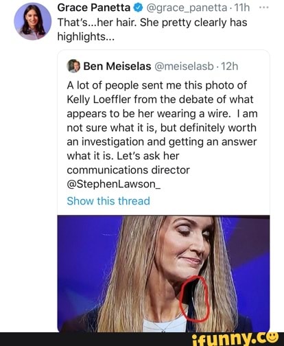 Grace Panetta @ @grace_panetta- That's her hair. She pretty clearly has ...