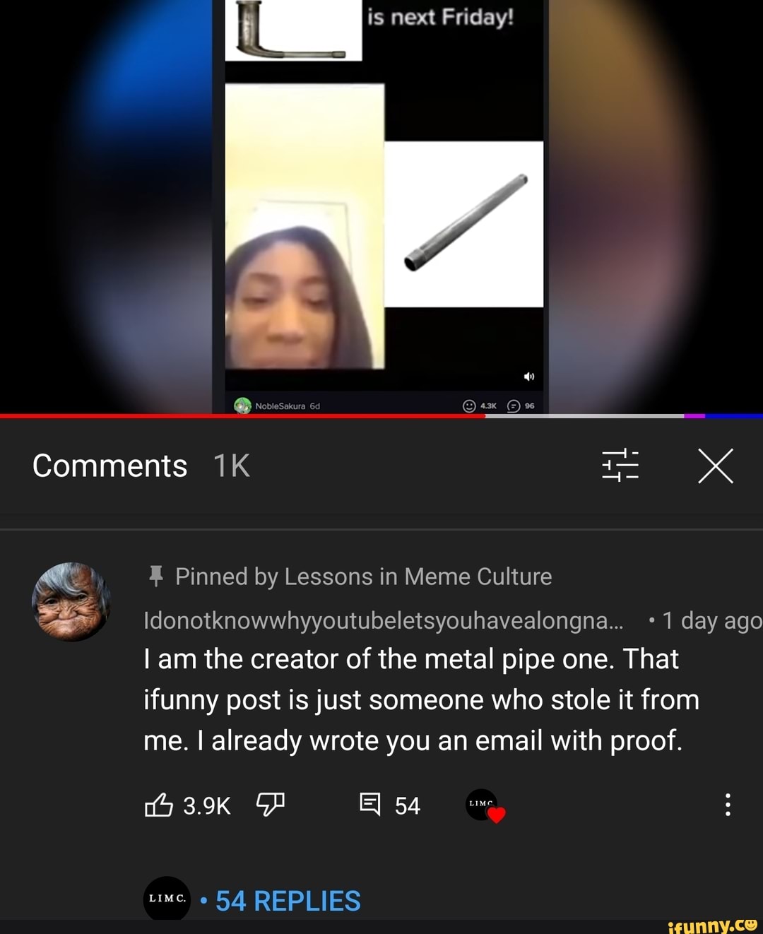 Is next Friday! Comments Pinned by Lessons in Meme Culture ...