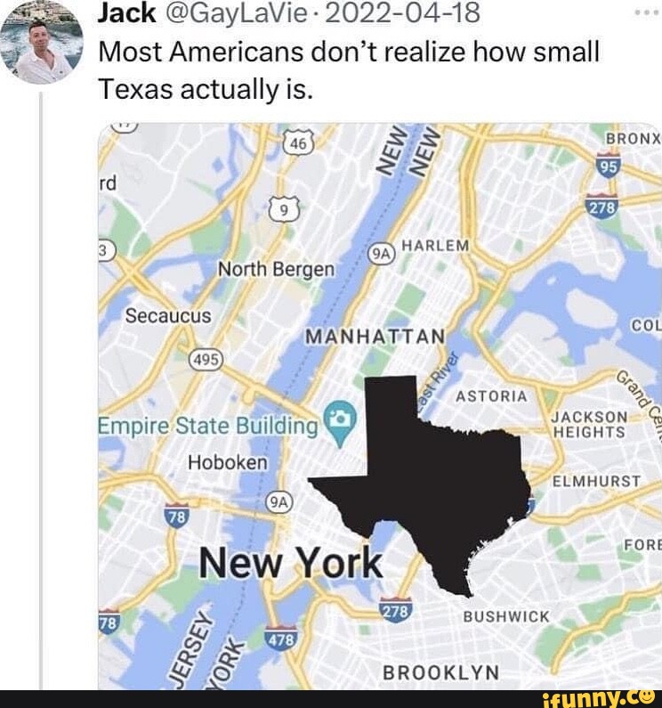Jack @GayLaVie - 2022-04-18 'y Most Americans don't realize how small ...