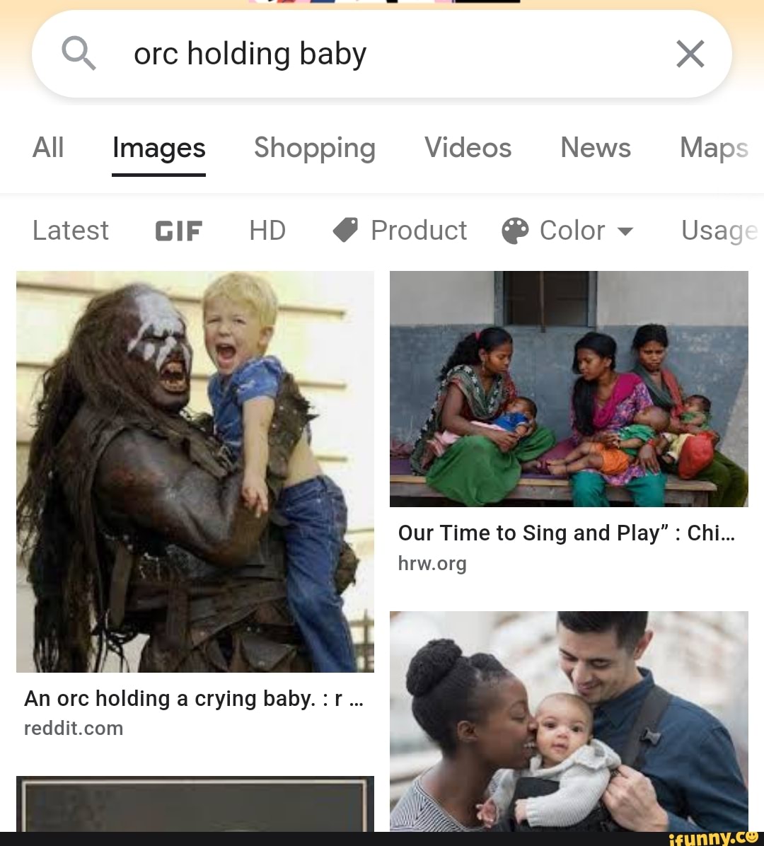 Orc holding baby All Images Shopping Videos News Map Latest GIF HD ...
