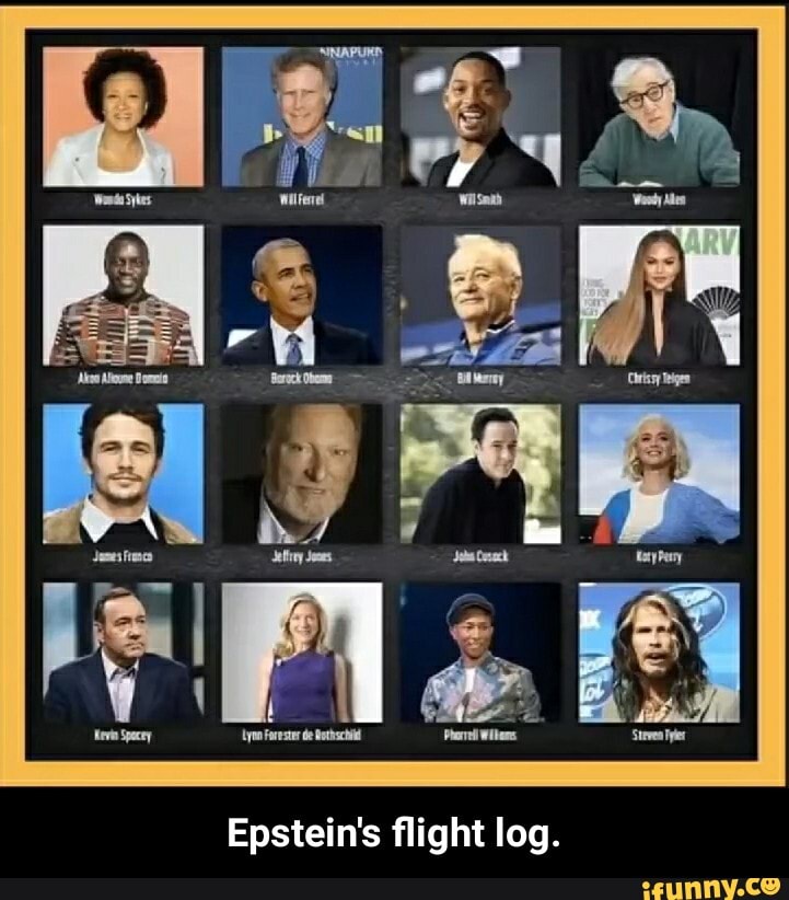 Epstein's flight log. - Epstein's flight log. - iFunny