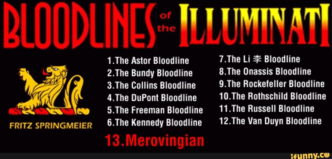 E FRITZ SPRINGMEIER 2.The Bundy Bloodline 3.The Collins Bloodline 4.The ...