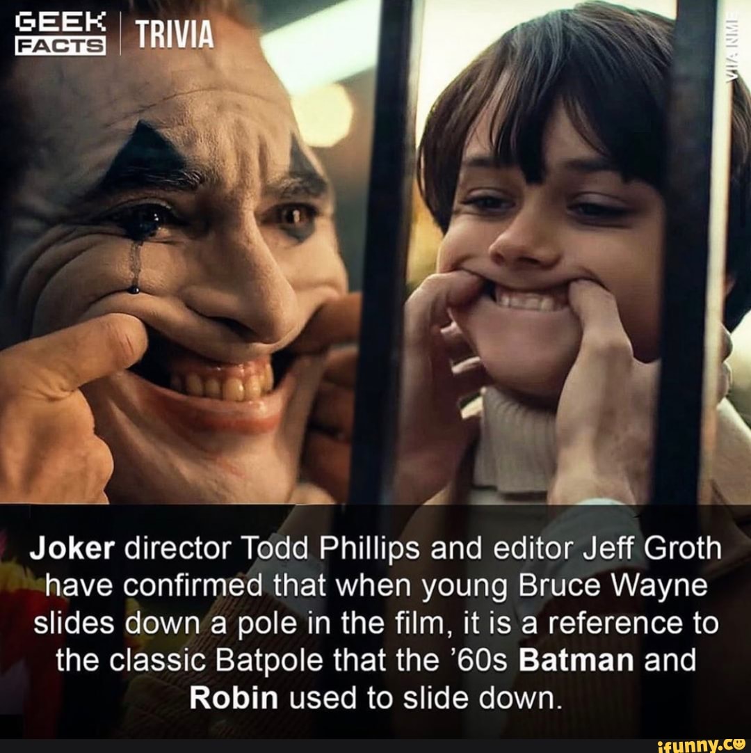 Joker director Todd Phillips and editor Jeff Groth have confirmed that ...