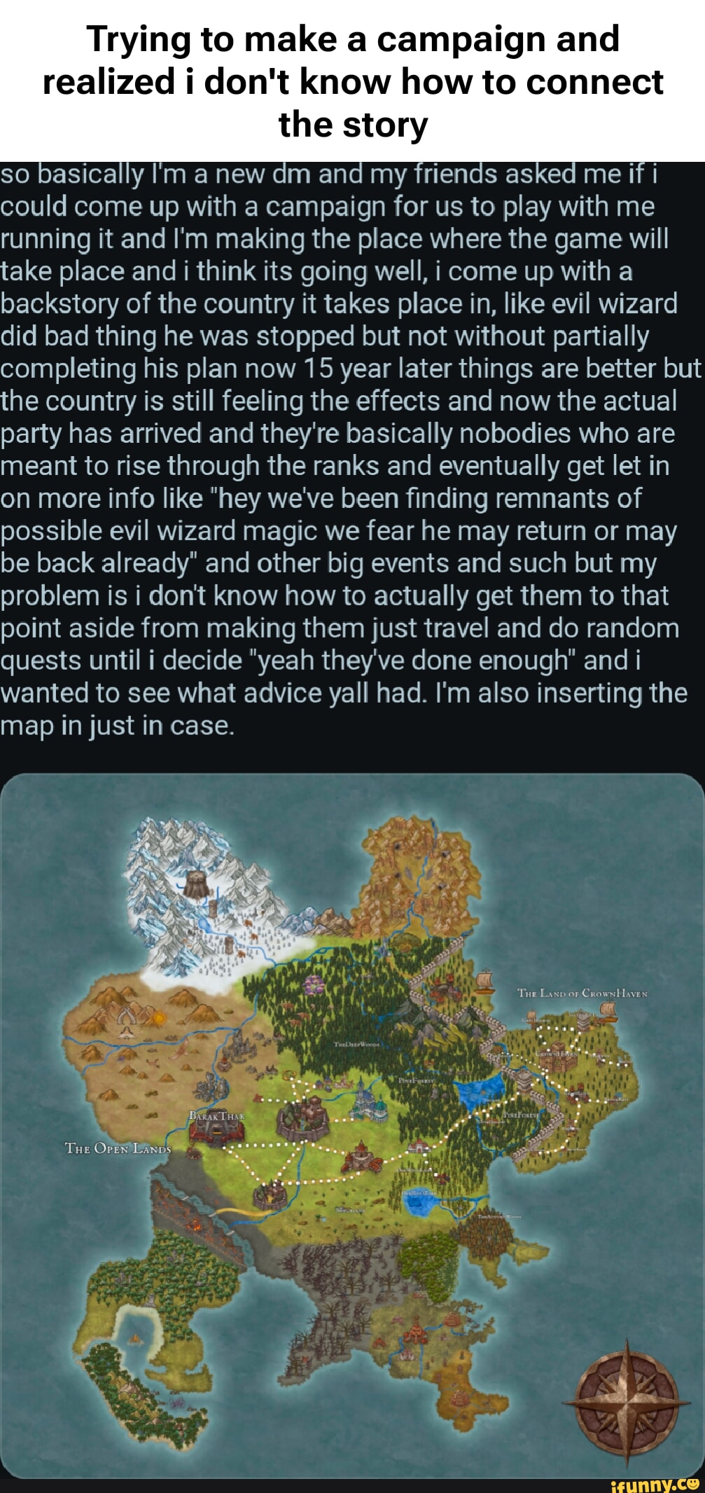 Trying to make a campaign and realized i don't know how to connect the ...