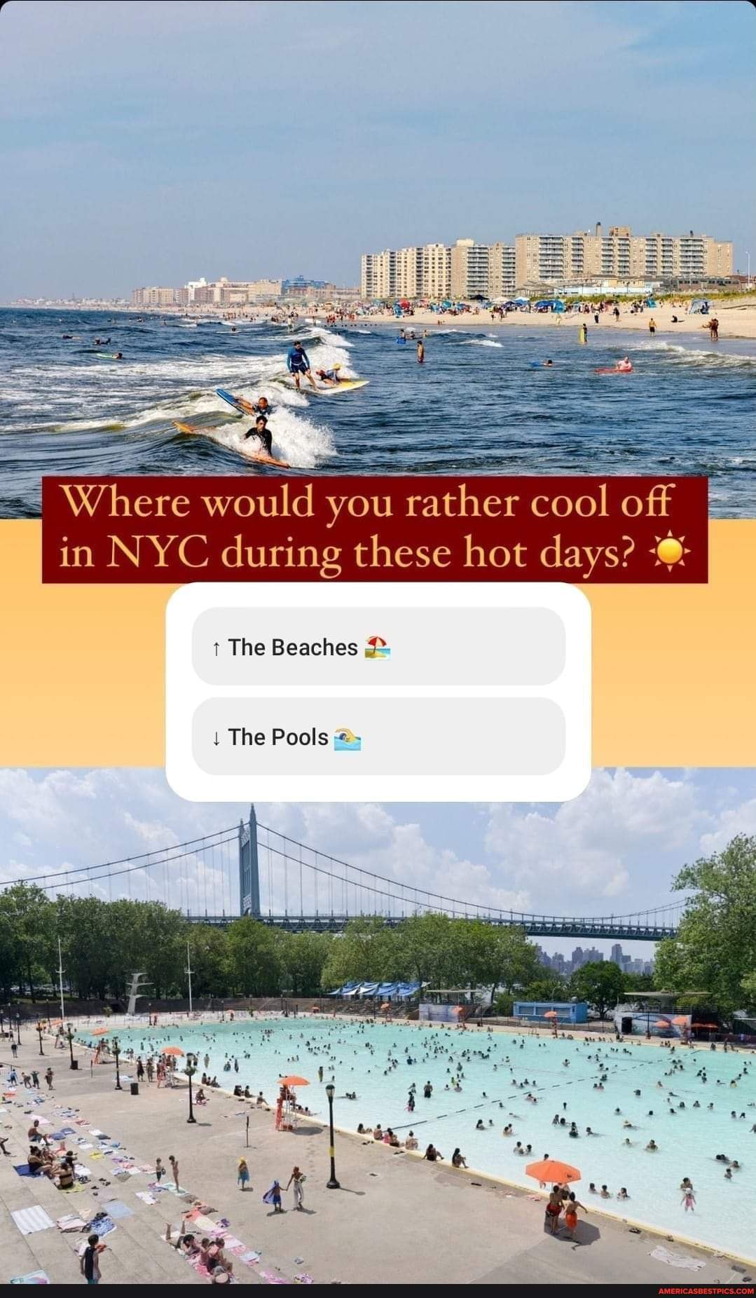 = Where would you rather cool off in NYC during these hot days? The ...