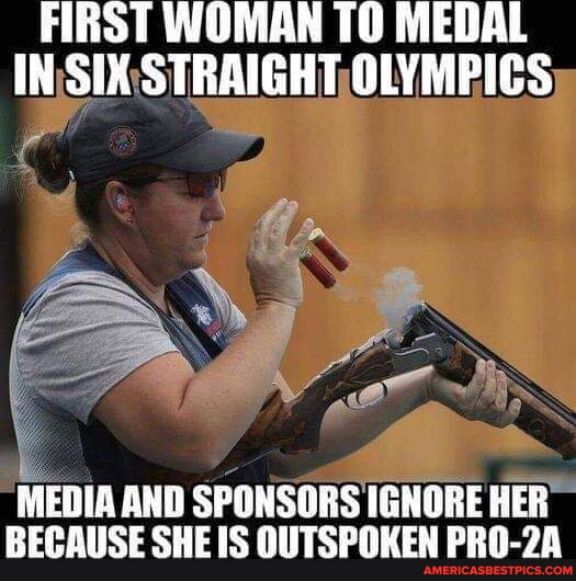 FIRST WOMAN TO MEDAL IN SIX STRAIGHT OLYMPIES MEDIA AND SPONSORS IGNORE ...
