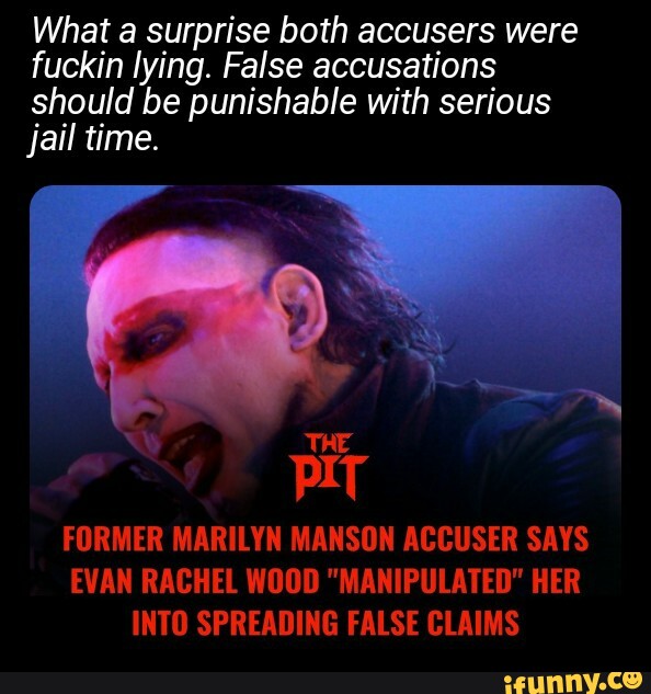 What a surprise both accusers were fuckin lying. False accusations ...