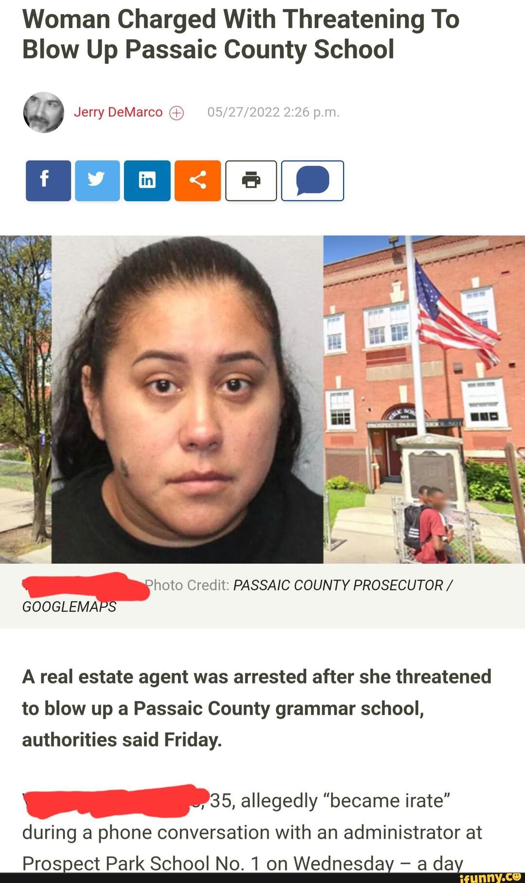 Woman Charged With Threatening To Blow Up Passaic County School Jerry ...