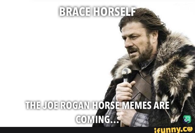 RAGE THE'JOE ROGAN HORSE MEMES ARE - iFunny