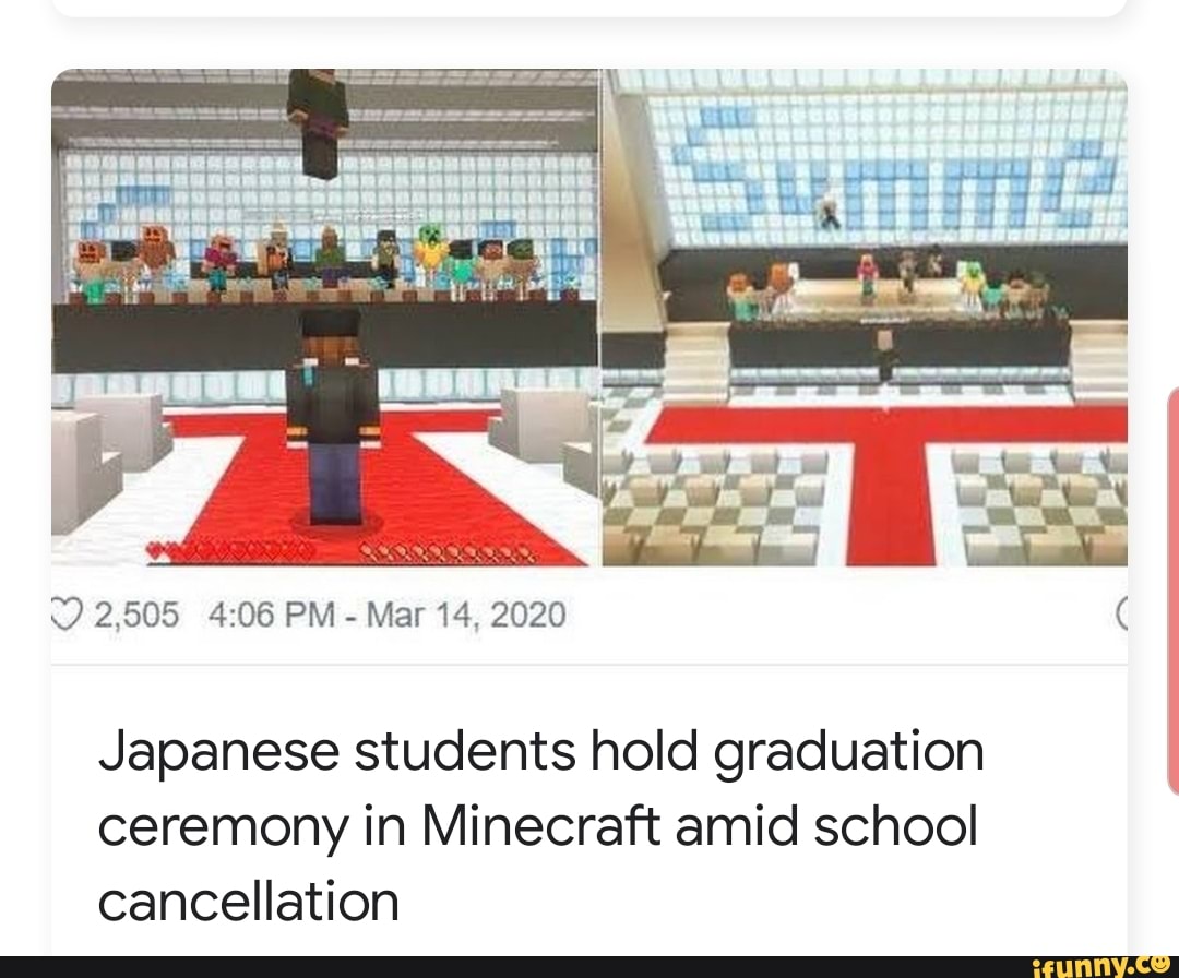 Japanese students hold graduation ceremony in Minecraft amid school ...