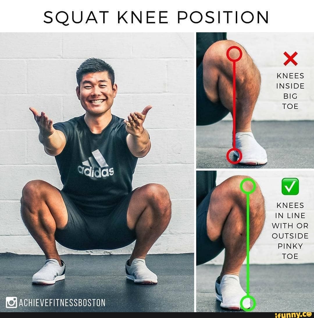 SQUAT KNEE POSITION - iFunny