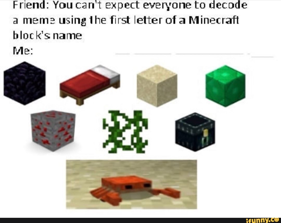 Friend: You ca n't expect everyone to decode a meme using 1 he first ...