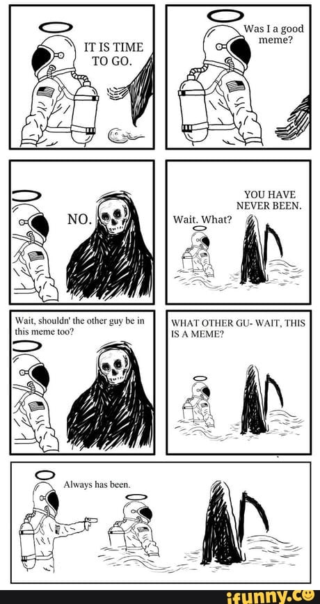 Was Ia good YOU HAVE NEVER BEEN. Wart this meme too? WHAT OTHER GU ...