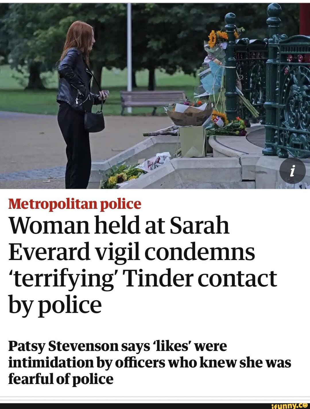 Metropolitan police Woman held at Sarah Everard vigil condemns ...