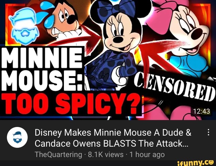 DD MOUSE: Disney Makes Minnie Mouse A Dude & Candace Owens BLASTS The ...