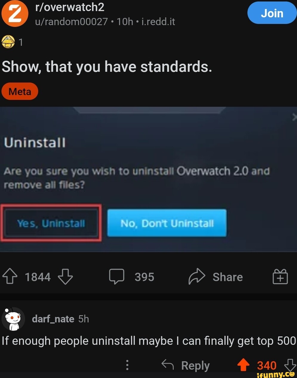 Join i.redd.it Show, that you have standards. Uninstall Are you sure ...