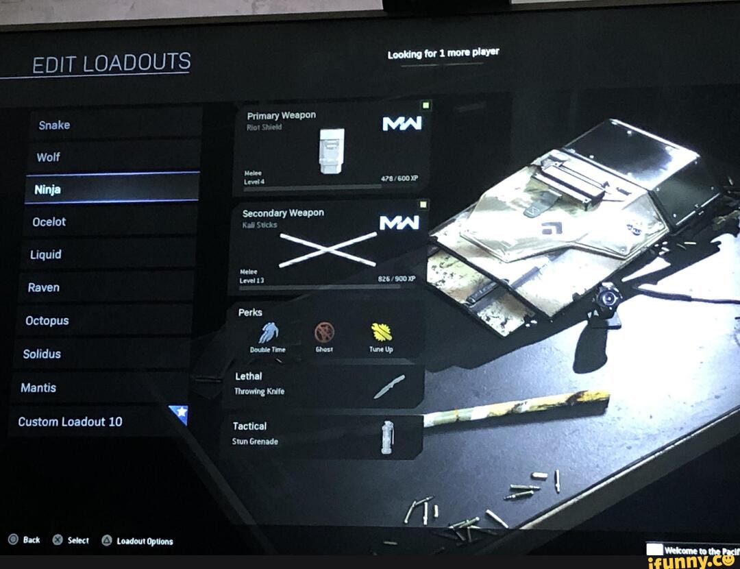__EDIT LOADOUTS Snake Wolf Ninja Ocelot Liquid Raven Octopus Solidus ...